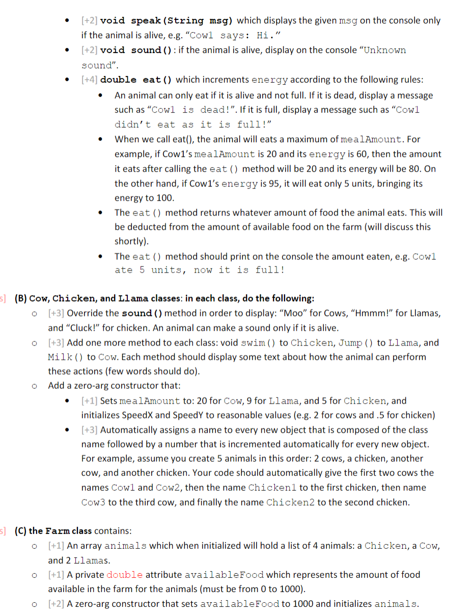 Solved In this part, you are required to create classes that | Chegg.com