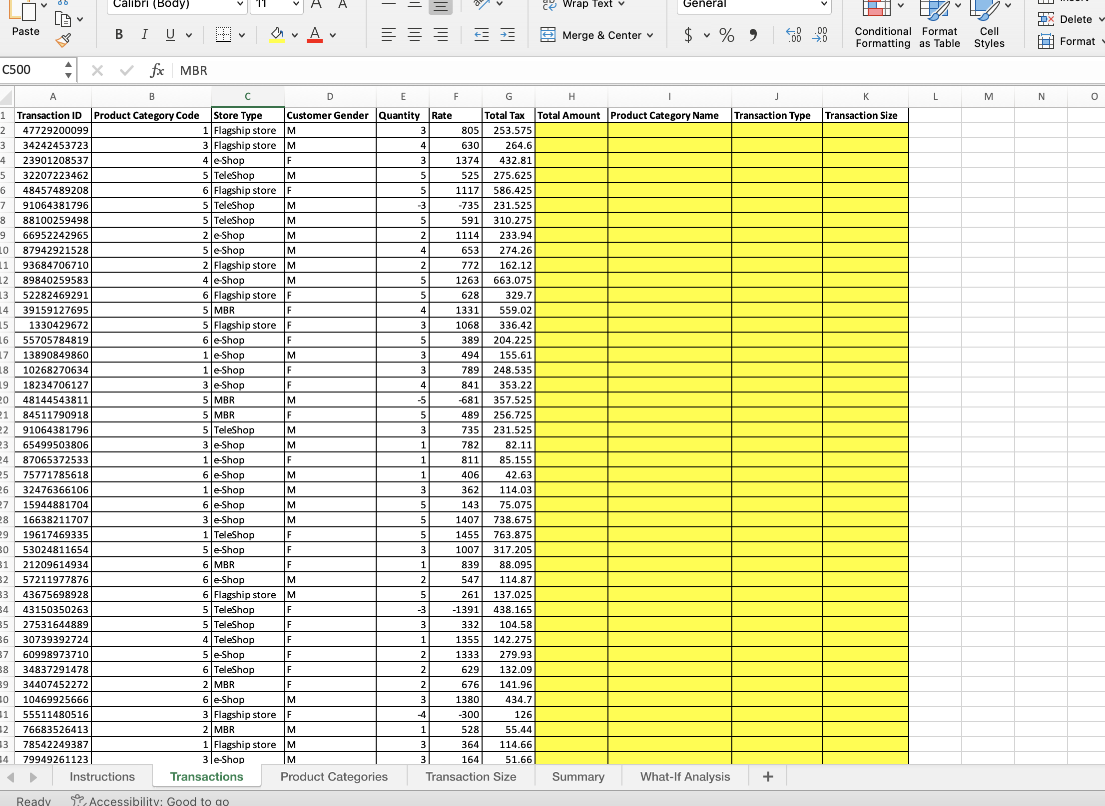 Solved In Transaction worksheet, fill up Total Amount | Chegg.com