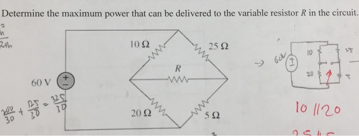 Solved Determine the maximum power that can be delivered to | Chegg.com