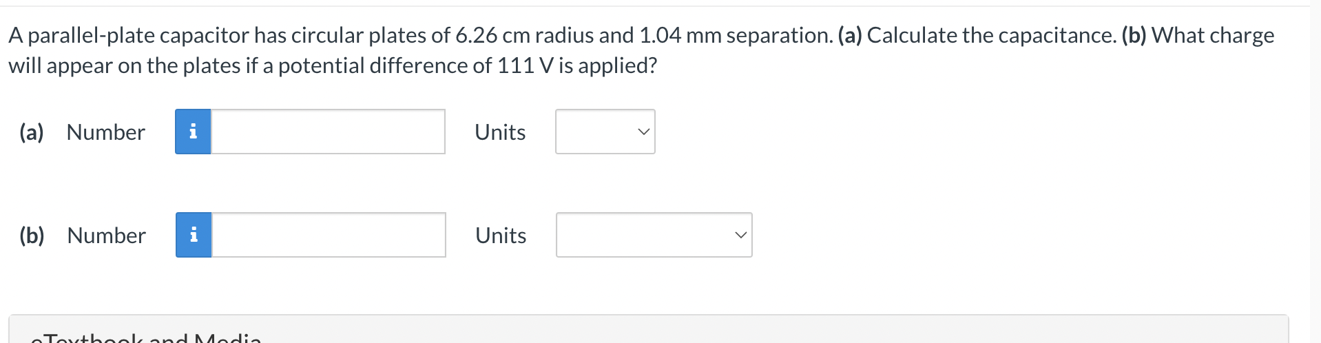 Solved A parallel-plate capacitor has circular plates of | Chegg.com