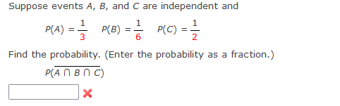 Solved Suppose events B and C are independent and | Chegg.com