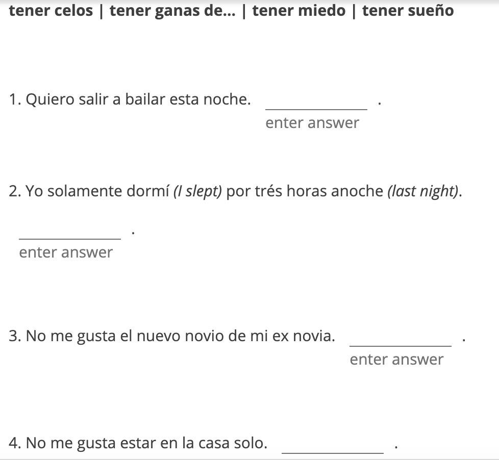 Express the idea of each sentence using an expression | Chegg.com