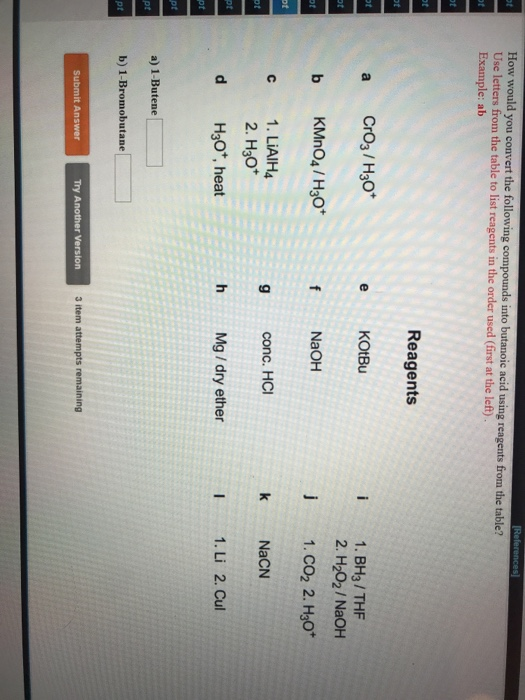 Solved How would you synthesize the following compounds from | Chegg.com