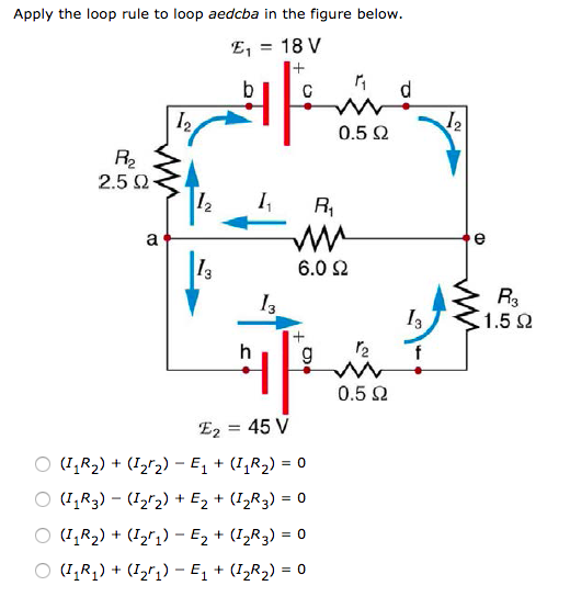 Solved Apply the loop rule to loop abcdefghija in the figure | Chegg.com