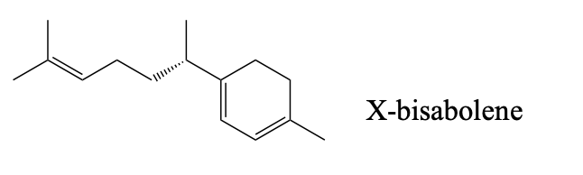 Solved A hypothetic bisabolene isomer called “X-bisabolene” | Chegg.com