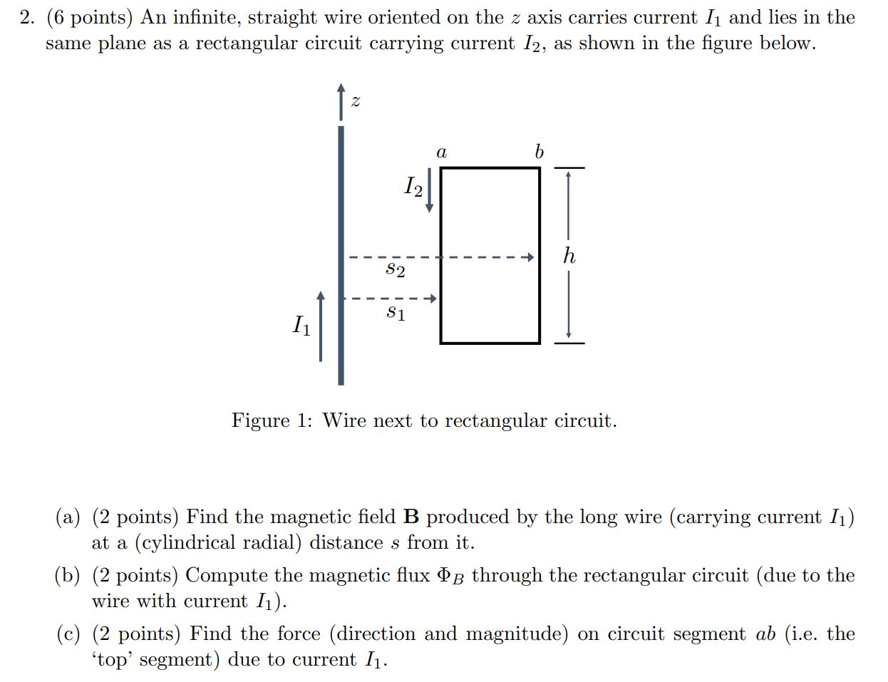 Solved 2. (6 points) An infinite, straight wire oriented on | Chegg.com Solved 2. (6 points) An infinite, straight wire oriented on | Chegg.com