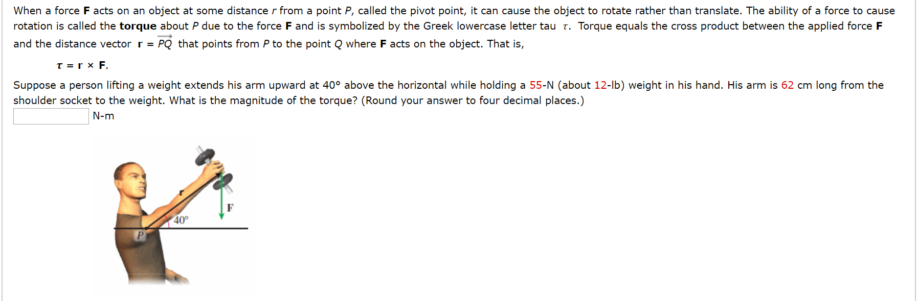 Solved When a force Facts on an object at some distance r | Chegg.com