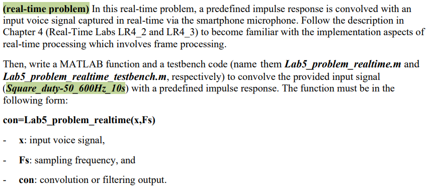 Solved (real-time problem) In this real-time problem, a | Chegg.com