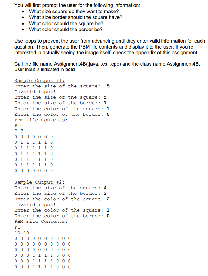 Solved Assignment 4B: Create your own image! Most images are | Chegg.com