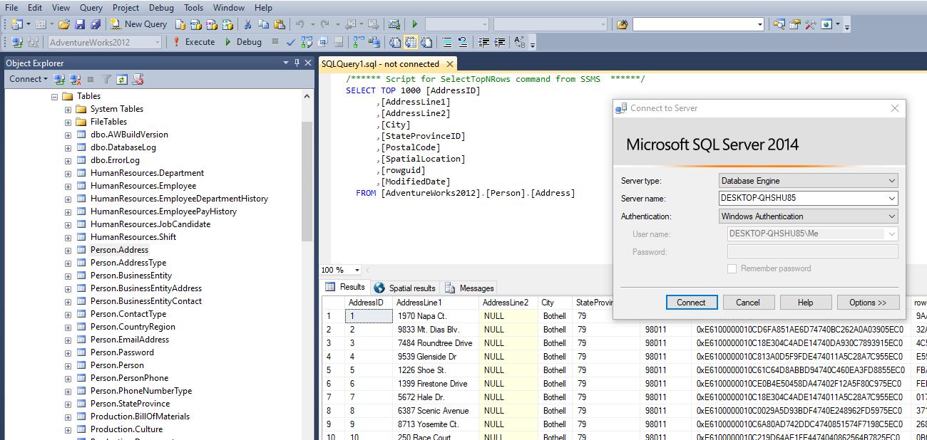 Solved Classic ASP, Windows 10, SQL Server 2014How do I use | Chegg.com