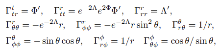 Solved Consider the metric where Φ and Λ are arbitrary | Chegg.com
