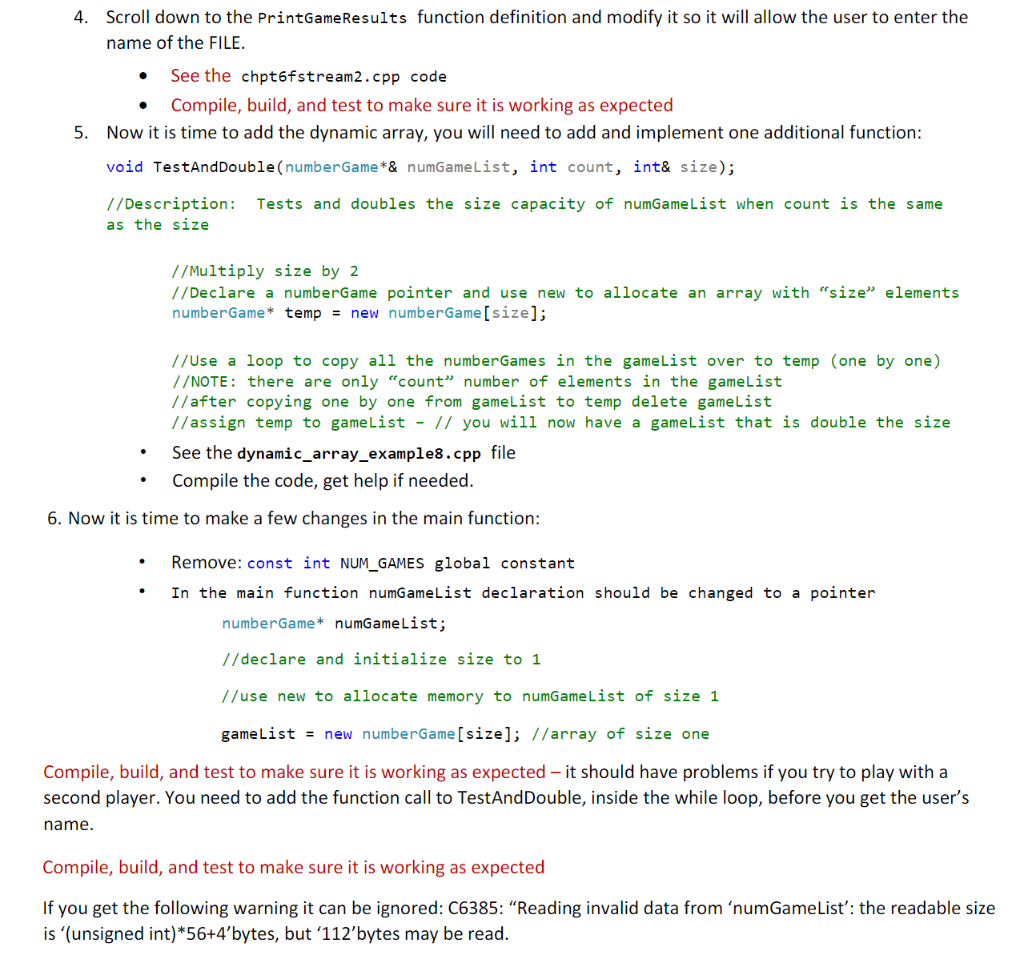 Solved Starting Code: /* Description: number guessing game | Chegg.com