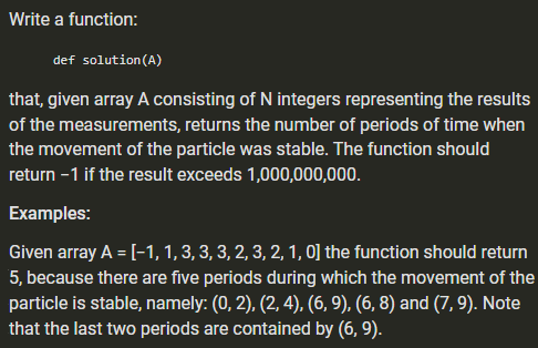 Solved Write a function: def solution(A) that, given array A | Chegg.com