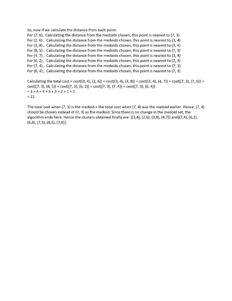Read the K-medoids Clustering Algorithm and | Chegg.com