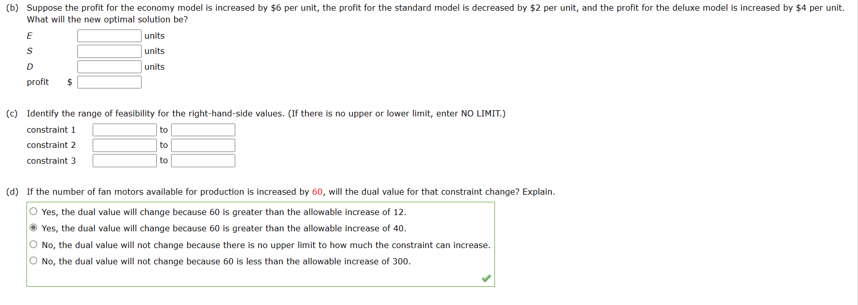 Solved The computer solution is shown below. Optimal | Chegg.com