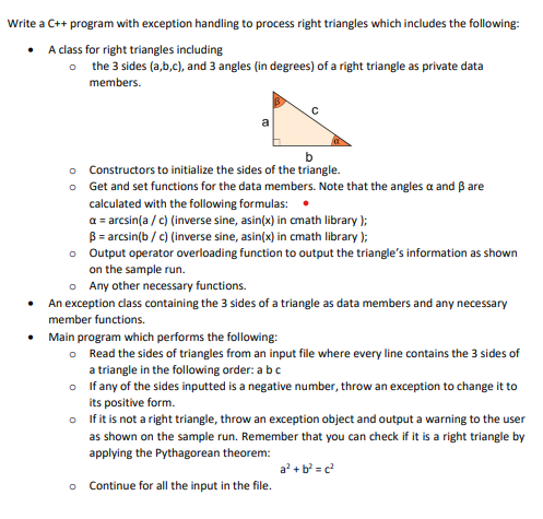 Solved Write a C++ program with exception handling to | Chegg.com