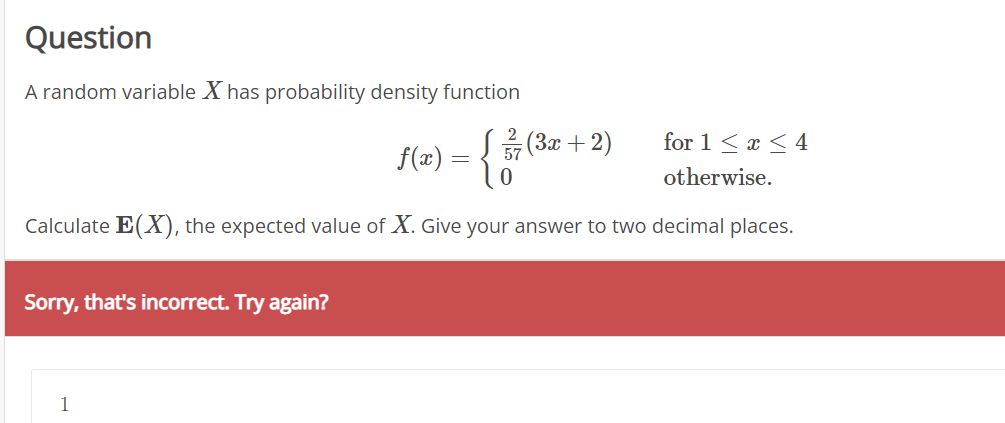 Solved A random variable X has probability density function | Chegg.com