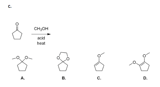 Solved 8. Select the structure of the product in the | Chegg.com