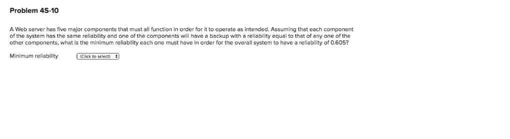Solved Problem 4S-10 A Web server has five major components | Chegg.com
