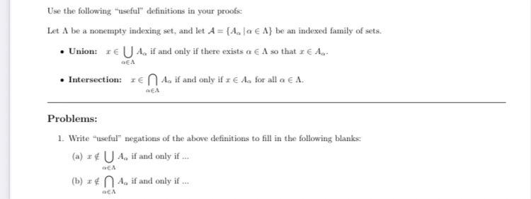 Solved Use the following "useful" definitions in your | Chegg.com