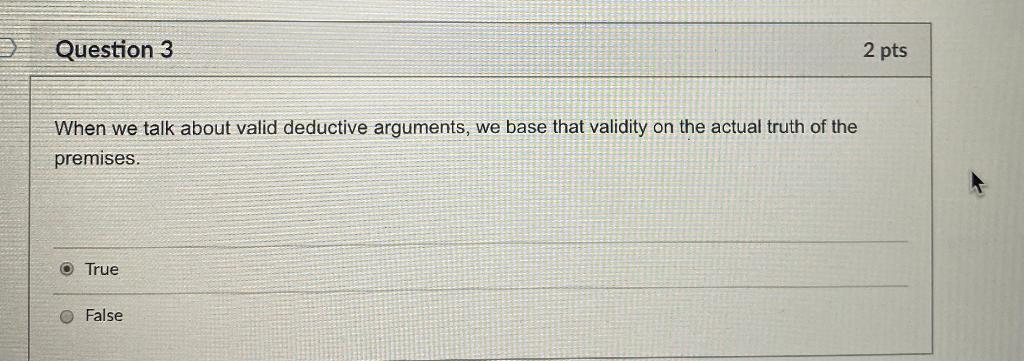 Solved 2 pts Question 1 An implicit premise is best | Chegg.com