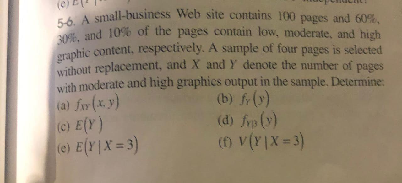 Solved 30%, and 10% of the pages contain low, moderate, and | Chegg.com