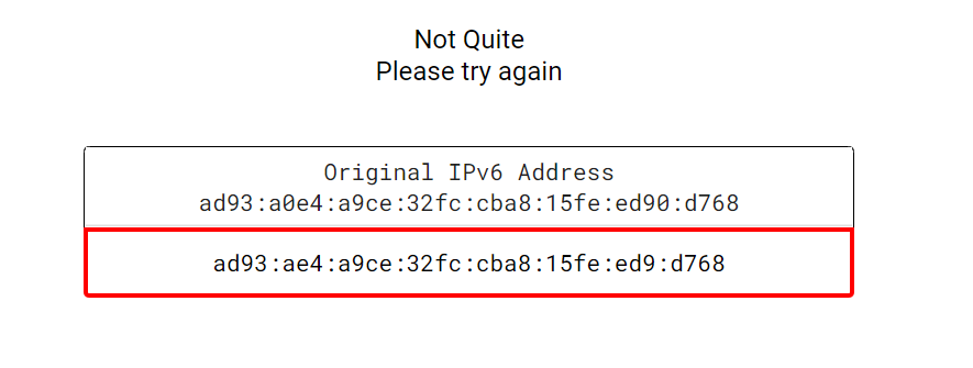 Solved Using the two rules of IPv6 compression, I edited | Chegg.com