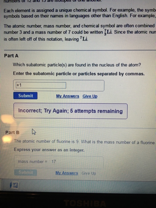 Solved Each element is assigned a unique chemical symbol. | Chegg.com