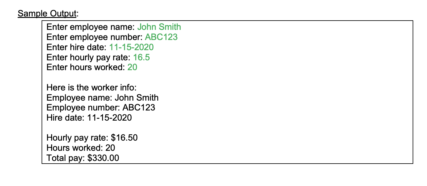Solved Problem Statement Design a class named Employee. The | Chegg.com