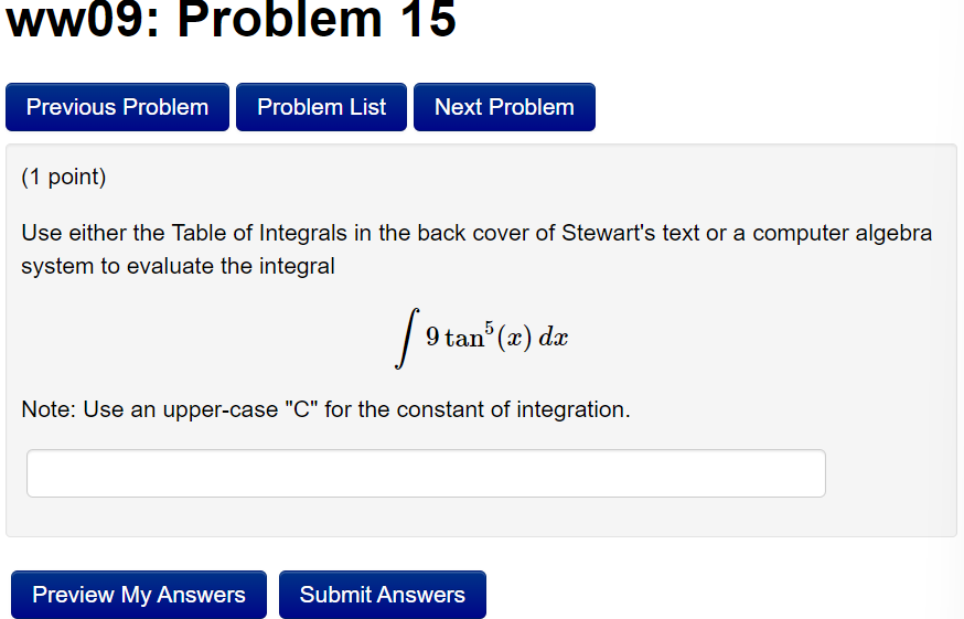 Solved Use either the Table of Integrals in the back cover | Chegg.com