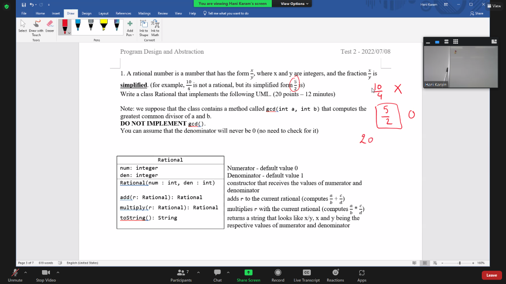 Solved ♥ H5= File Home Insert Draw Design Layout References | Chegg.com