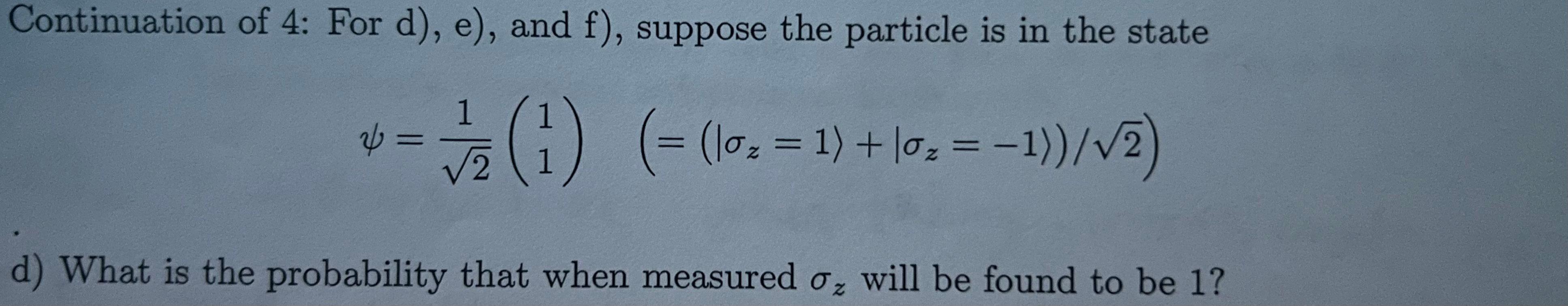 Solved 4. The z and x components of the spin of a spin- 21 | Chegg.com