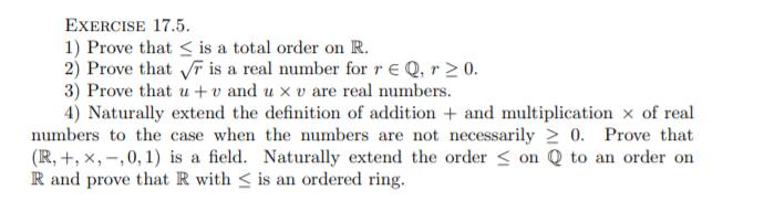 Solved EXERCISE 17.5. 1) Prove that