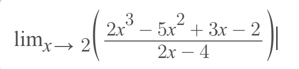 Solved 2r ༡༡(༡༩ 1v༧) limx2 52 5r + 3r – 2 2x - 4 | Chegg.com