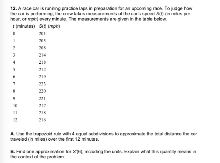 Solved 1 12. A race car is running practice laps in | Chegg.com