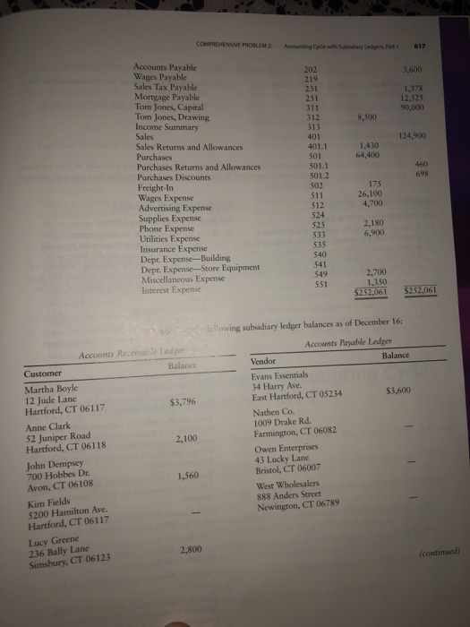 Comprehensive Problem 2: Accounting Cycle with | Chegg.com