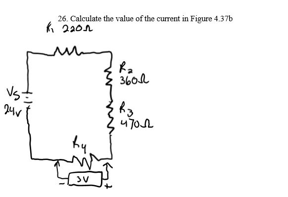 Solved 26. Calculate the value of the current in Figure | Chegg.com
