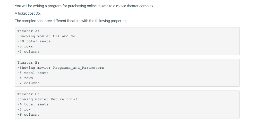 Solved You will be writing a program for purchasing online | Chegg.com