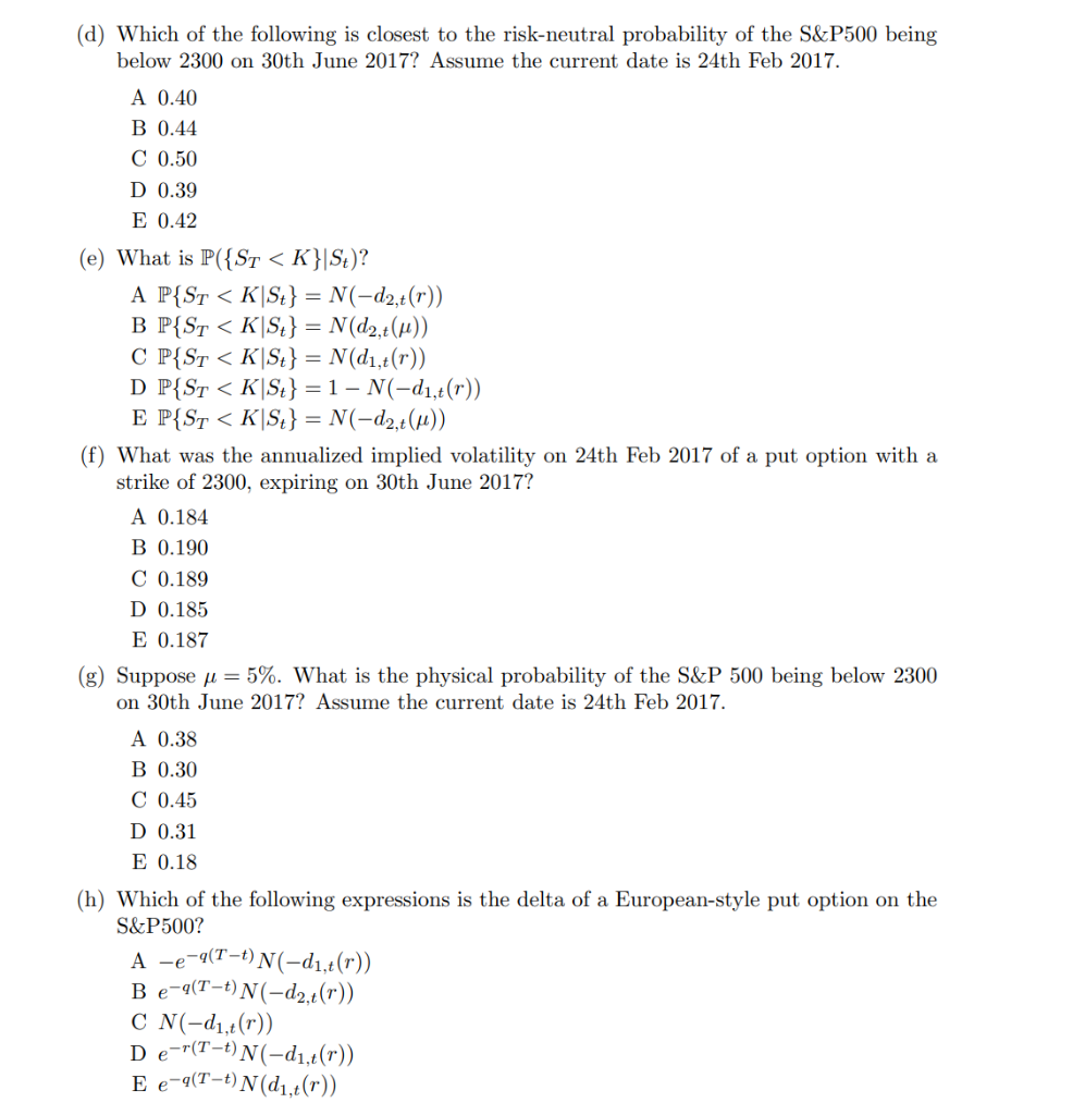 2. Use the following information for Q2a - Q2h On | Chegg.com