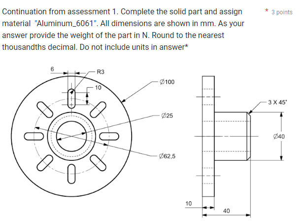 Solved Continuation from assessment 1. ﻿Complete the solid | Chegg.com