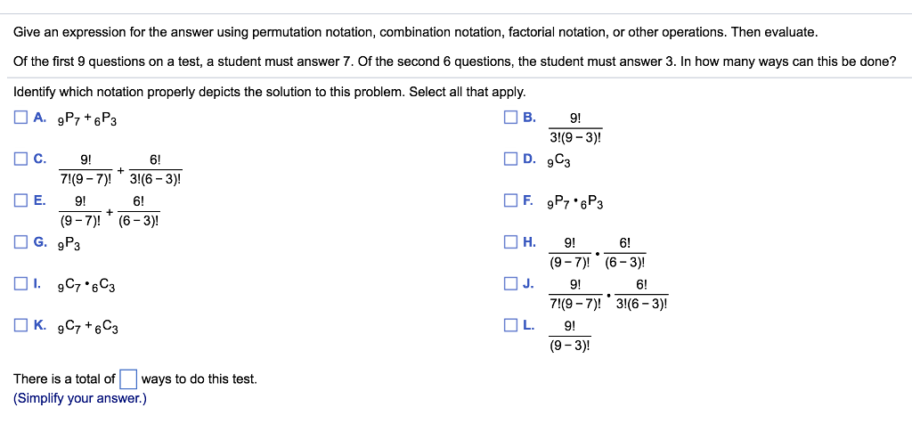Solved Give An Expression For The Answer Using Permutation