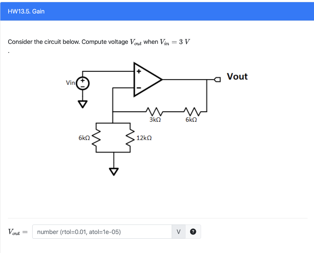 Solved Consider the circuit below. Compute voltage Vout | Chegg.com