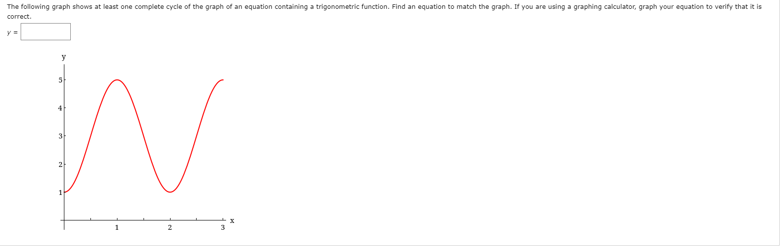 Solved The following graph shows at least one complete cycle | Chegg.com
