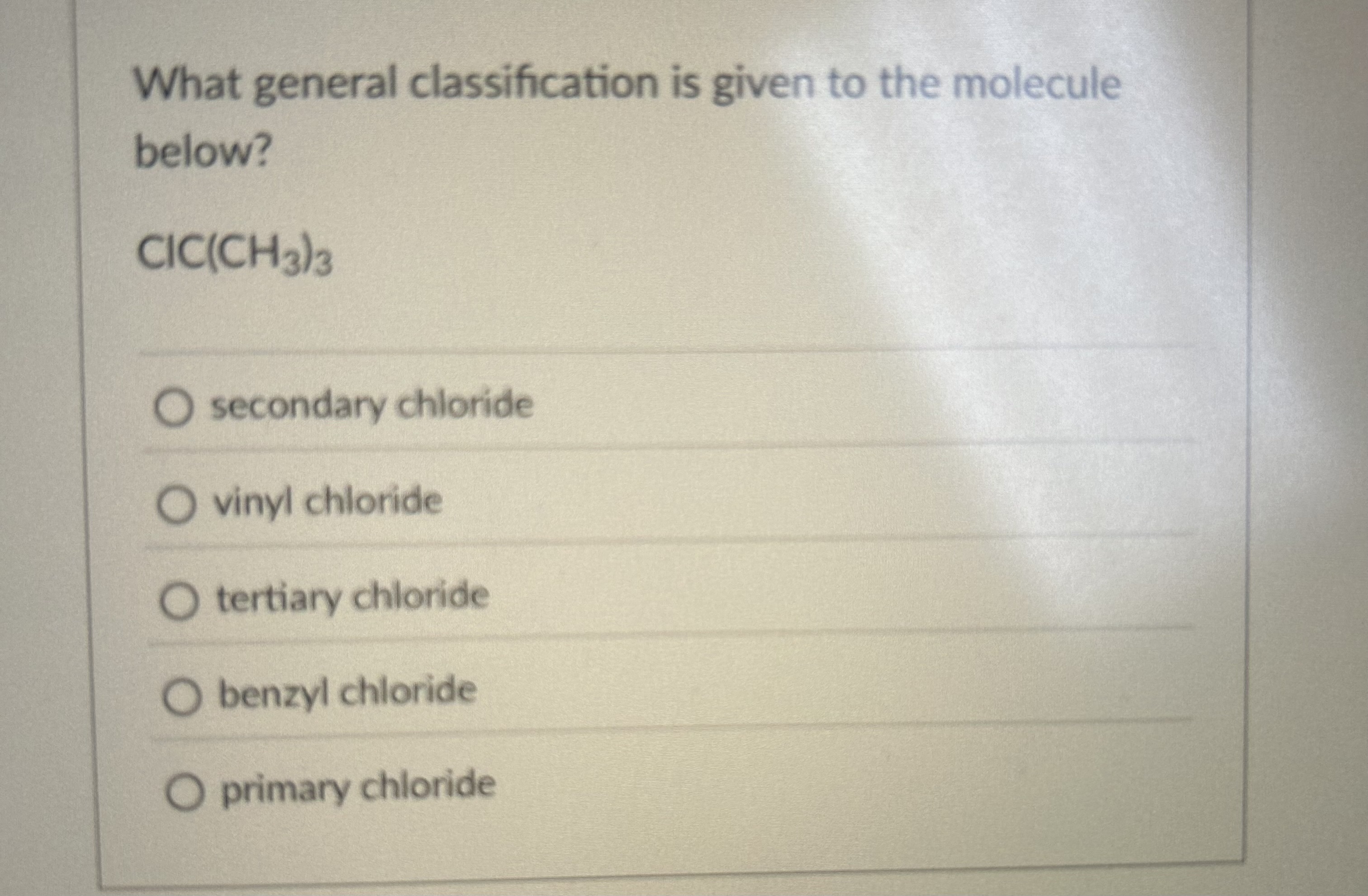 High Quality SOLUTION What general classification is ﻿given to ﻿the | Chegg.com