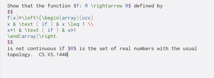 Solved Show that the function $f: R \rightarrow R$ defined | Chegg.com