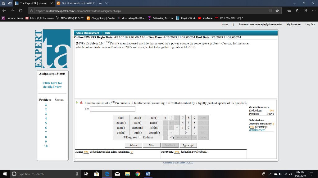 Solved B € la The Expert TA 1 Human X © Get Homework Holp | Chegg.com
