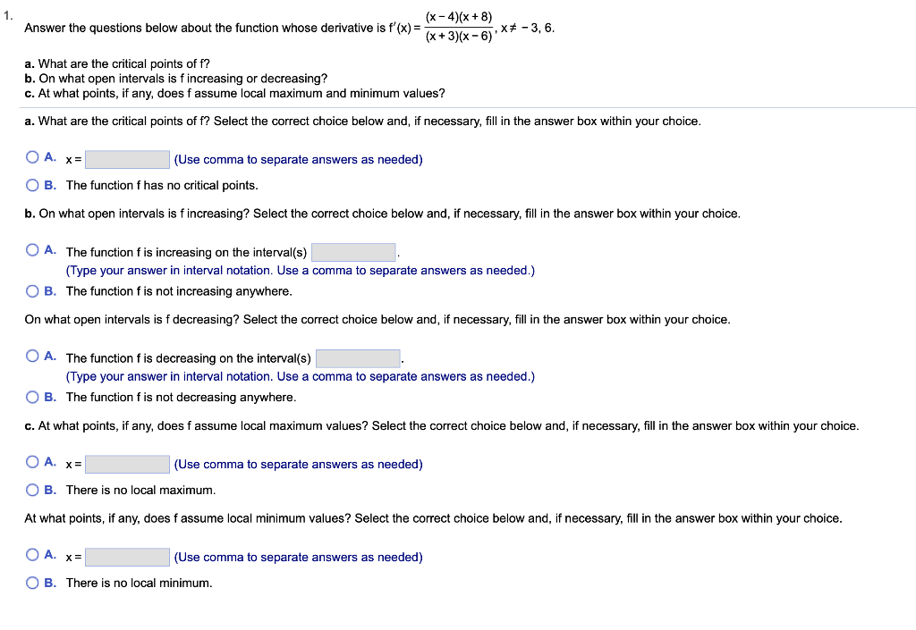 Solved (x-4)(x+8) (x+3)(x-6)' Answer the questions below | Chegg.com