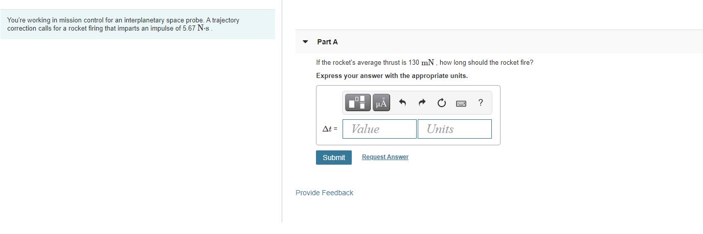 Solved You're working in mission control for an | Chegg.com