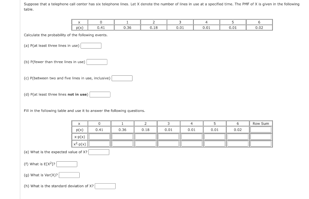 Solved Suppose that a telephone call center has six | Chegg.com