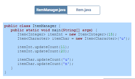 Solved Item Manager.java Item.java public class ItemManager | Chegg.com